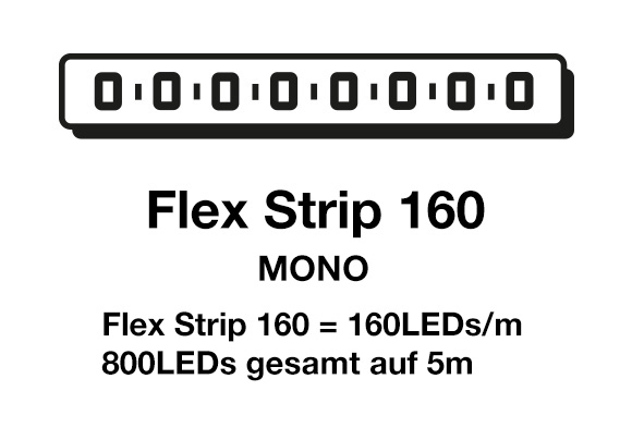 Flex Strip 160 24V Mono | LED Flex Stripes | LED | Synergy21